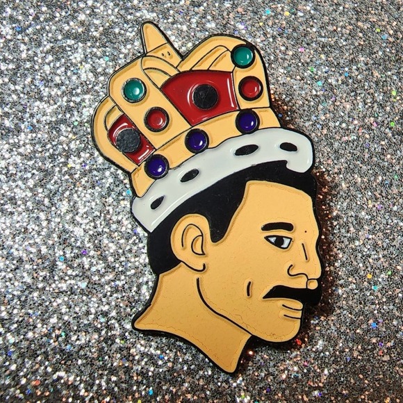 Boutique | Jewelry | Freddie Mercury Queen Wearing Jeweled Crown Enamel ...